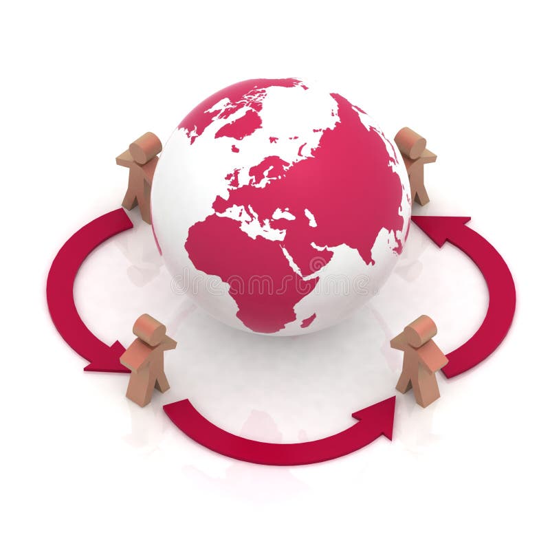 World phone connection stock illustration. Illustration of cooperation ...