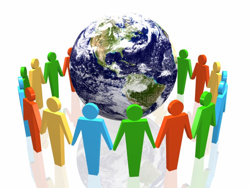 Around the World stock illustration. Illustration of links - 112620