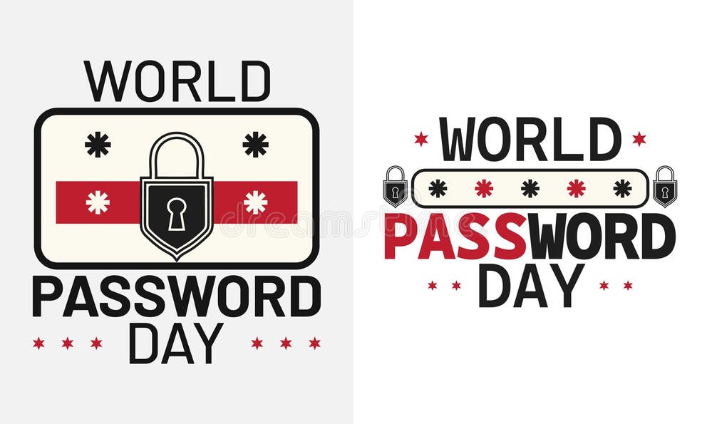 World Password Day – Lock Your Data, Unlock Security Stock Illustration - Illustration of ...
