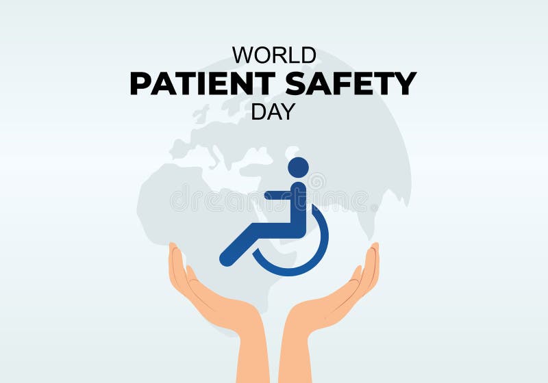 World Patient Safety Day Background with Earth Map on Opened Hand and ... World Patient Safety Day Background with Earth Map on Opened Hand and ...