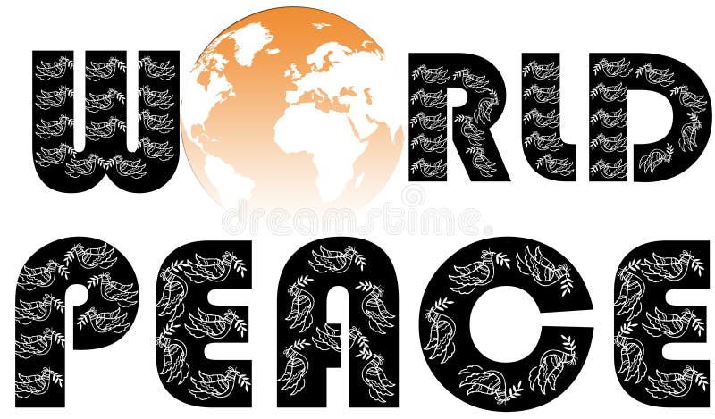 World peace stock illustration. Illustration of black - 10878909