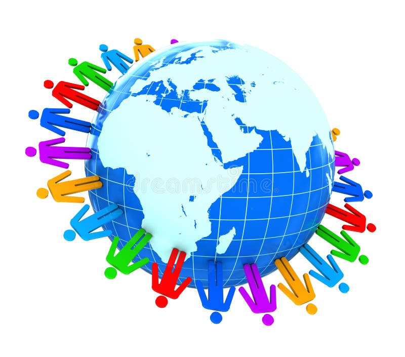 World phone connection stock illustration. Illustration of cooperation ...