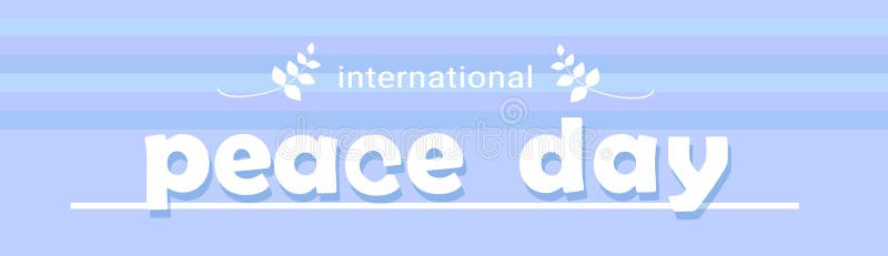 World Peace Day Banner International Holiday Poster Stock Vector ...