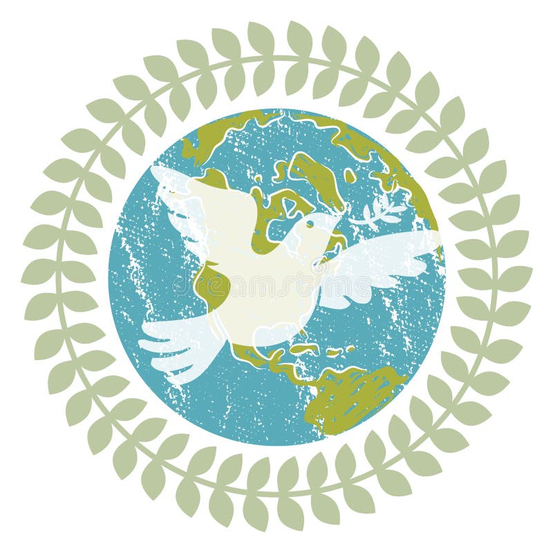 World Peace Dove stock vector. Illustration of color - 10918226