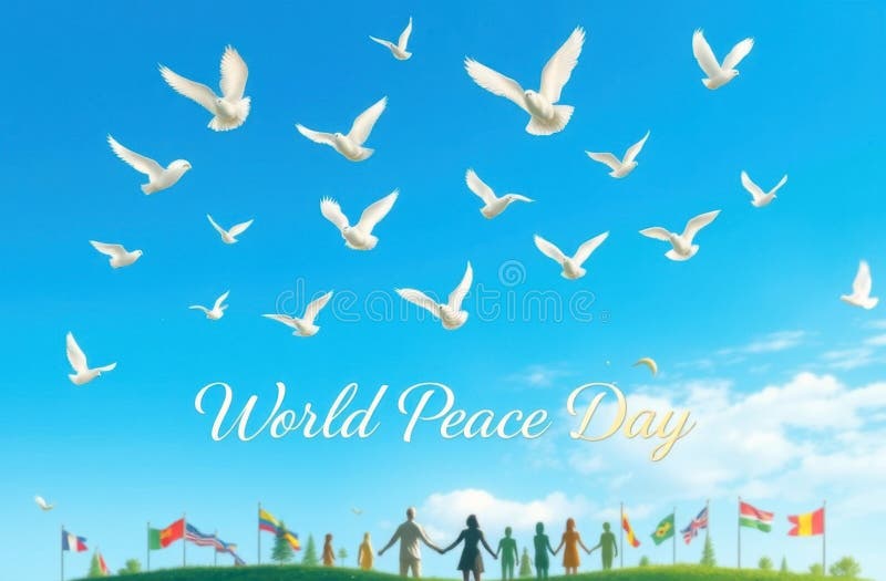 A World Peace Scene at 13-12-2024 Stock Illustration - Illustration of ...