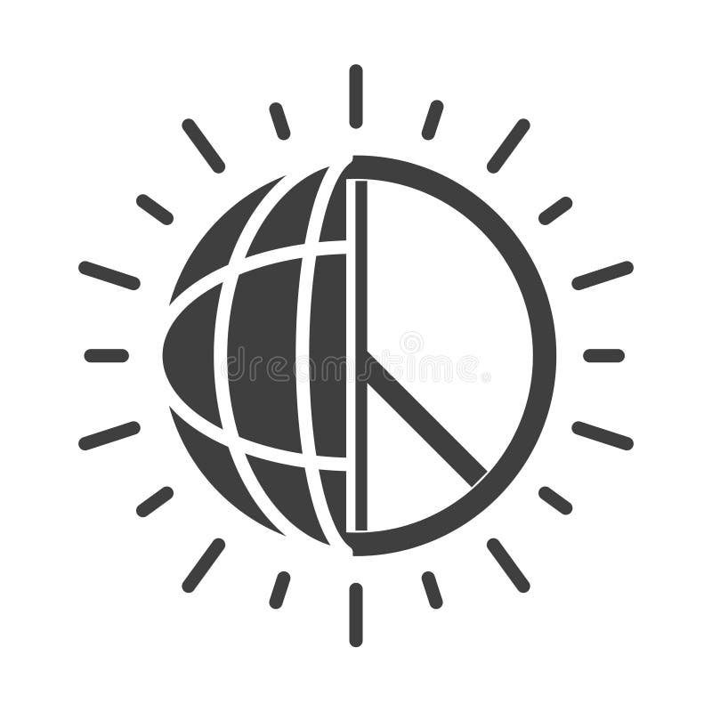 World and Peace Sign, Human Rights Day, Silhouette Icon Design Stock ...