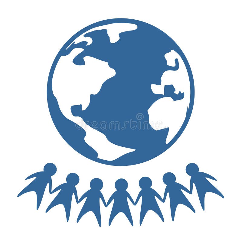 World peace symbol stock vector. Illustration of blue - 52353314