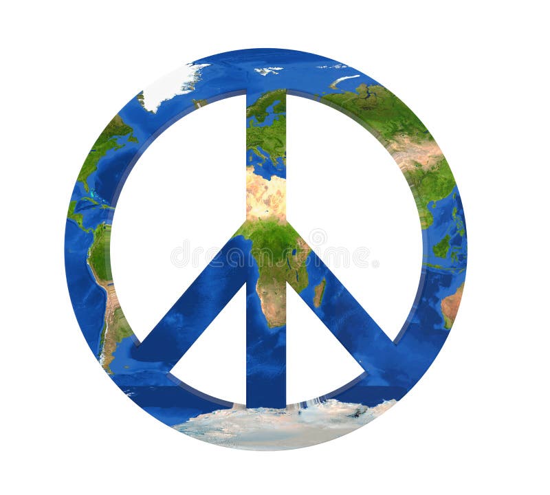 World peace symbol stock illustration. Illustration of blue - 21266402