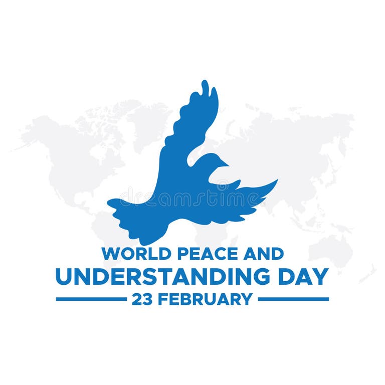 World Peace and Understanding Day, Held on 23 February. Stock Vector ...