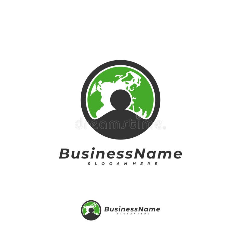 World People Logo Vector Template, Creative World Logo Design Concepts ...