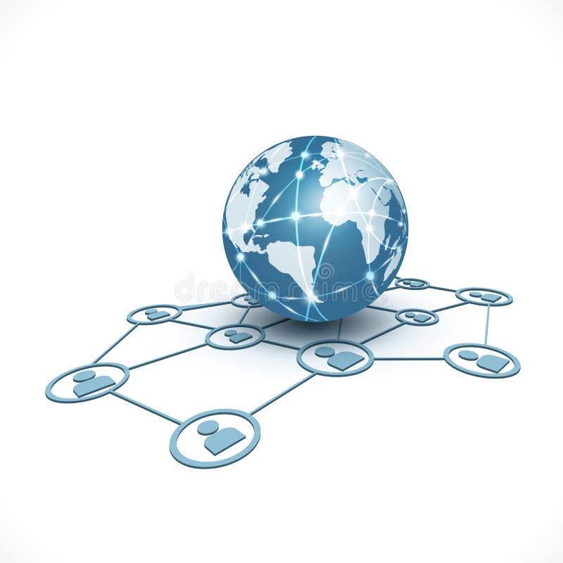 World Mesh Digital Communication and Technology Network Stock Vector ...