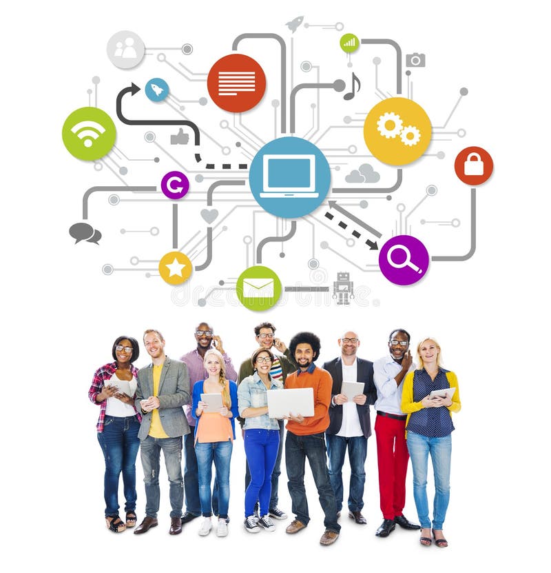 World People with Social Networking Concept Stock Image - Image of ...