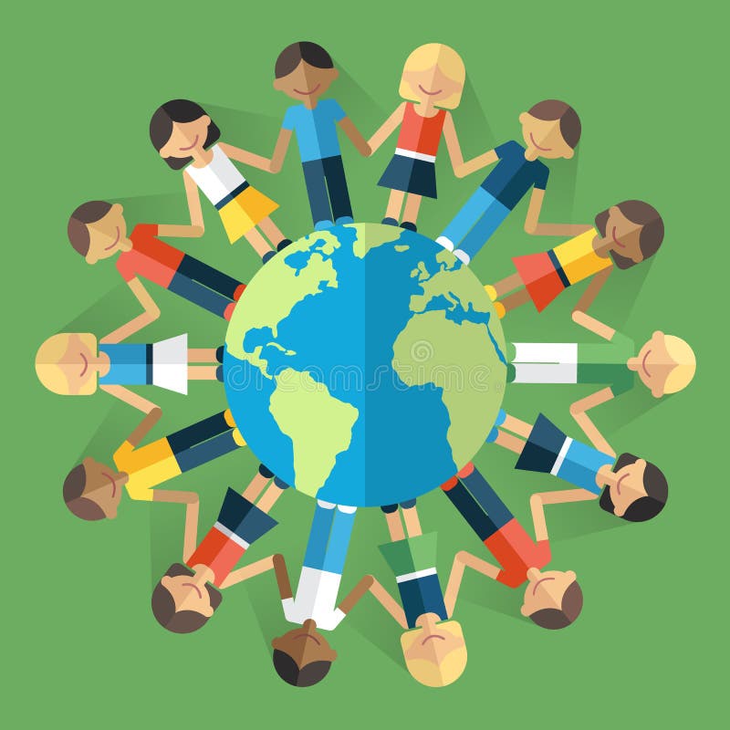 World people stock vector. Illustration of country, female - 66088438