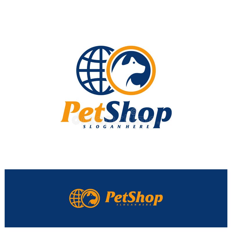 World Pet Logo Design Template. Pet Logo Concept Vector Stock ...