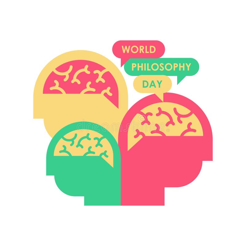 World Philosophy Day Poster Template Vector Stock Illustration ...