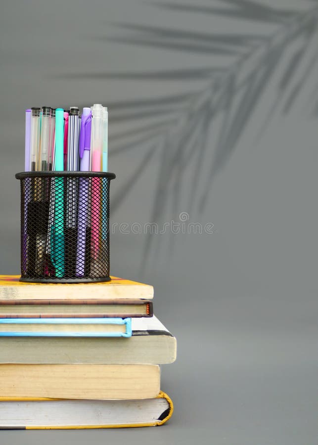 World Philosophy Day. Stack of Books with Pens and Lettering on White ...