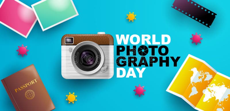 World Photography Day , EventÂ , Vector, Banner, Logo, Typography Stock ...