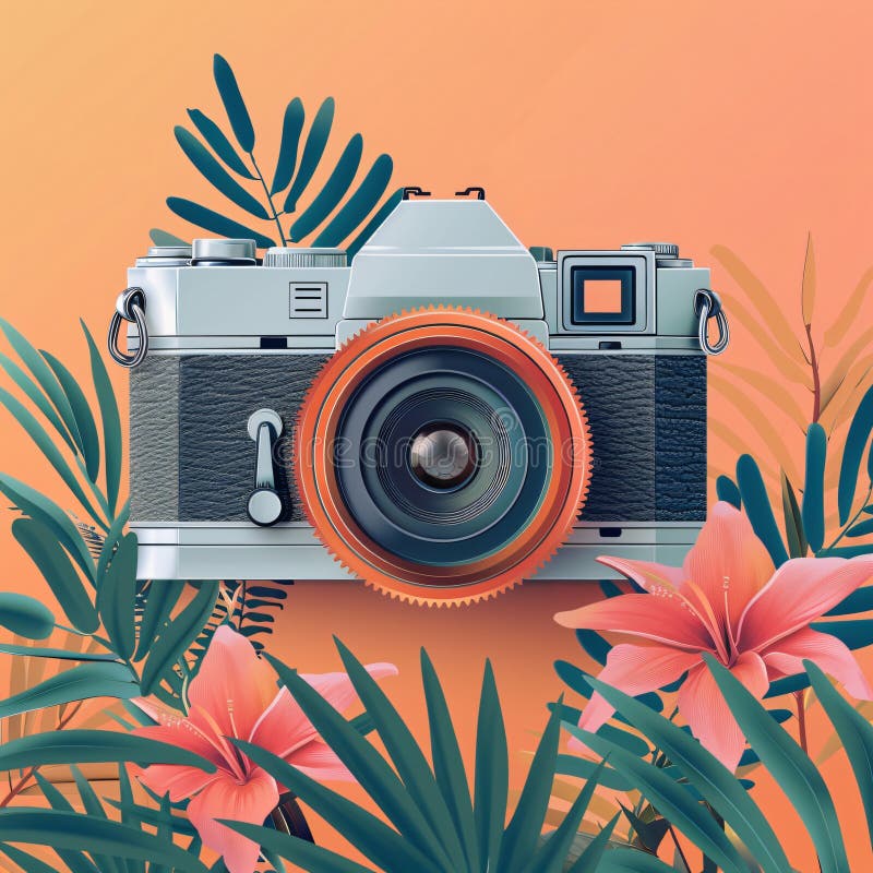 World Photography Day Social Media Post Template. Realistic Camera ...