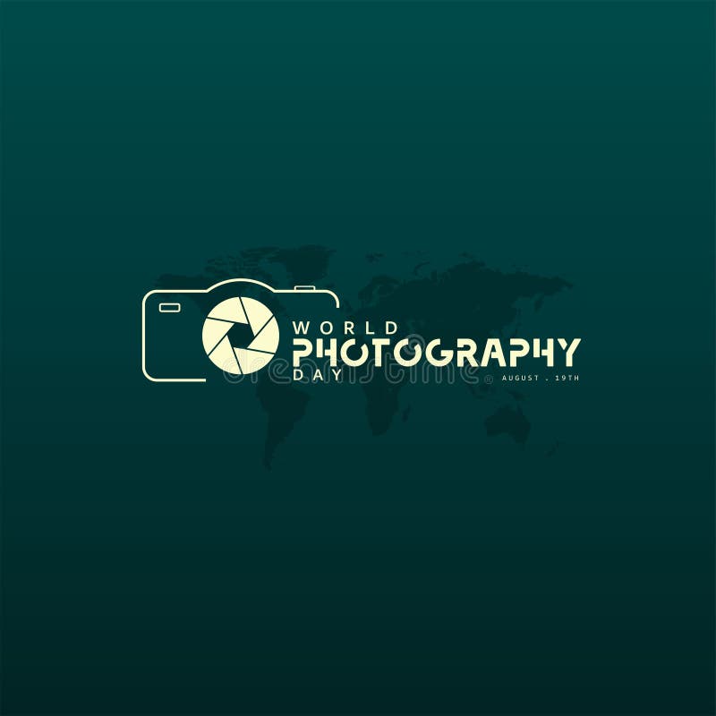 World Photography Day Vector, Typography Design with Camera. Good ...