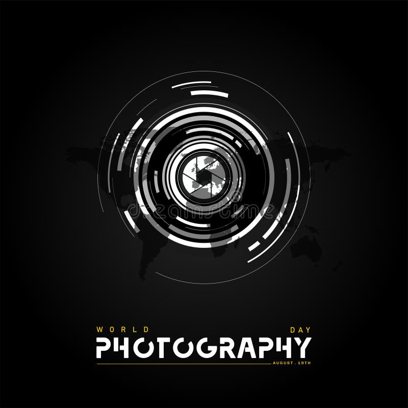 World Photography Day Vector, Typography Design with Camera. Good ...