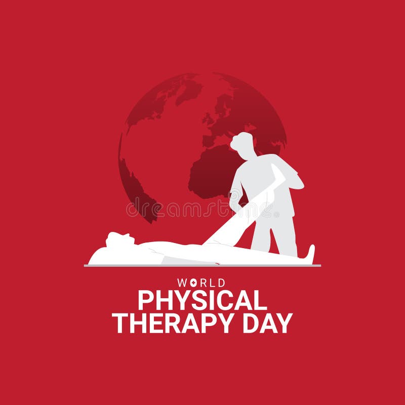 World Physical Therapy Day, September 8th Typography Template Stock ...