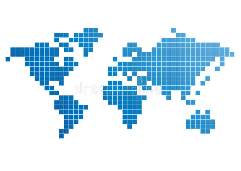 Map Pixels World Stock Illustrations – 804 Map Pixels World Stock ...