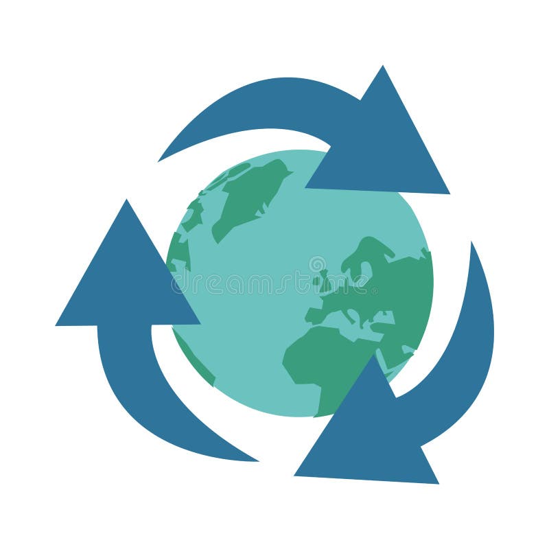 Arrows Around World Globe Stock Illustrations – 590 Arrows Around World ...