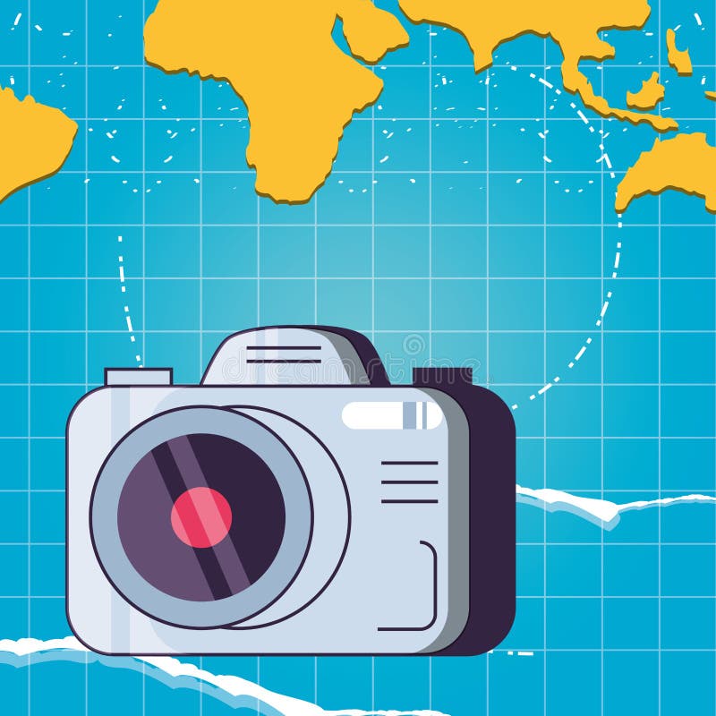 Maps Camera Stock Illustrations – 594 Maps Camera Stock Illustrations ...