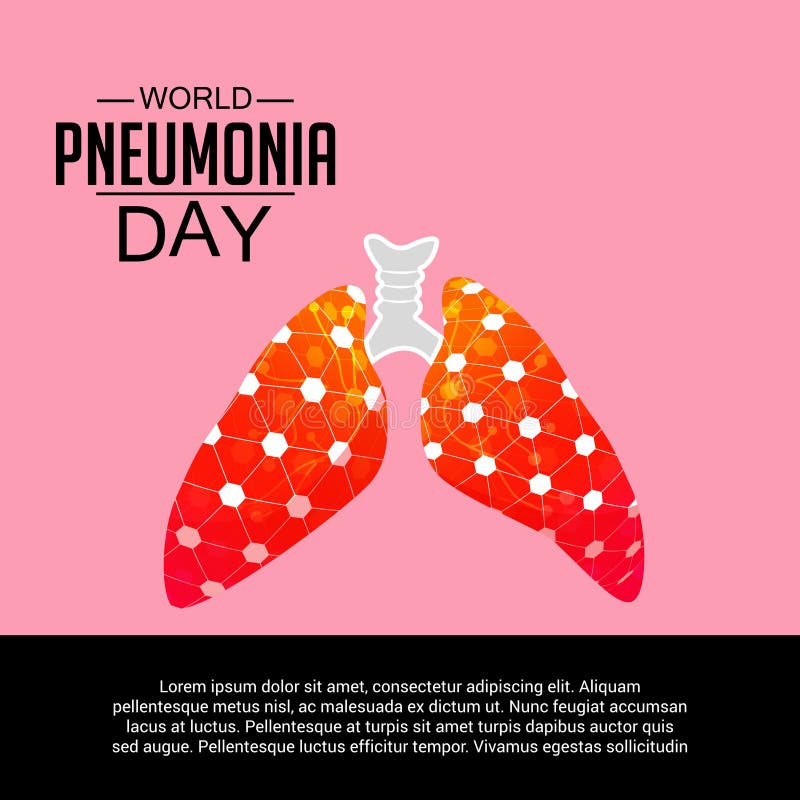 World Pneumonia Day. stock illustration. Illustration of care - 131162714