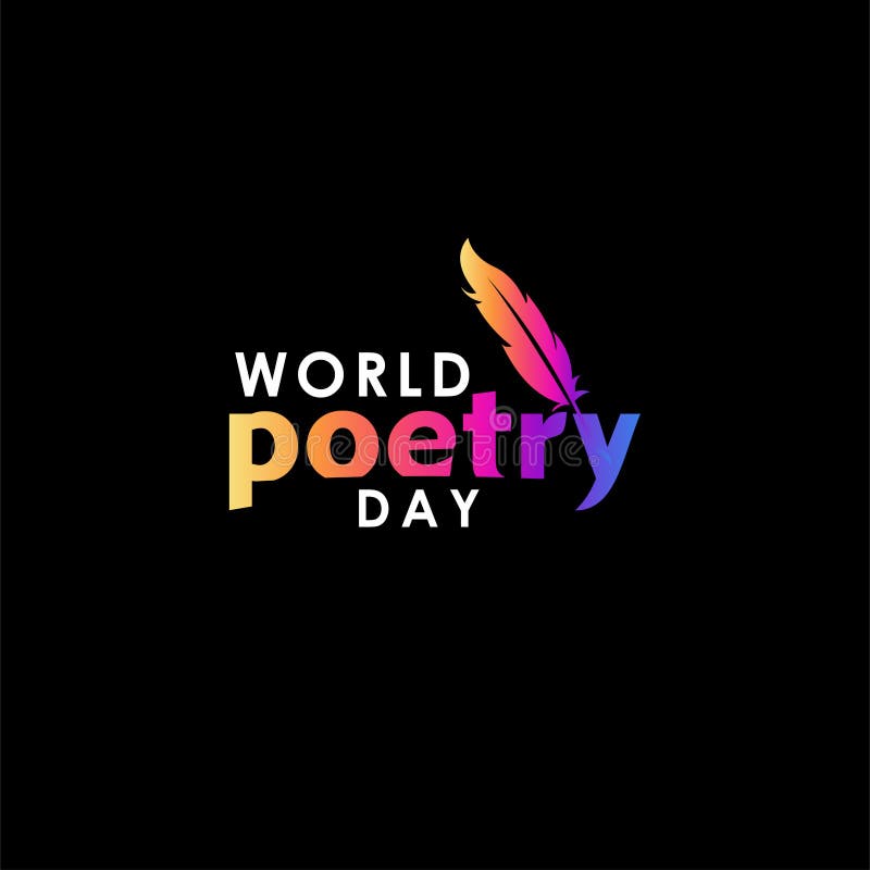 World Poetry Day Vector for Banner Print Stock Vector - Illustration of ...