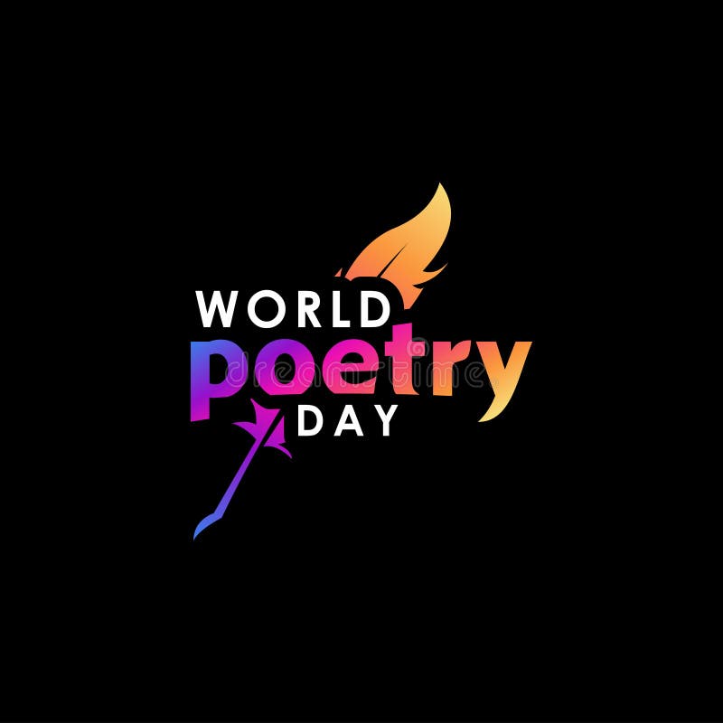 World Poetry Day Vector for Banner Print Stock Vector - Illustration of ...