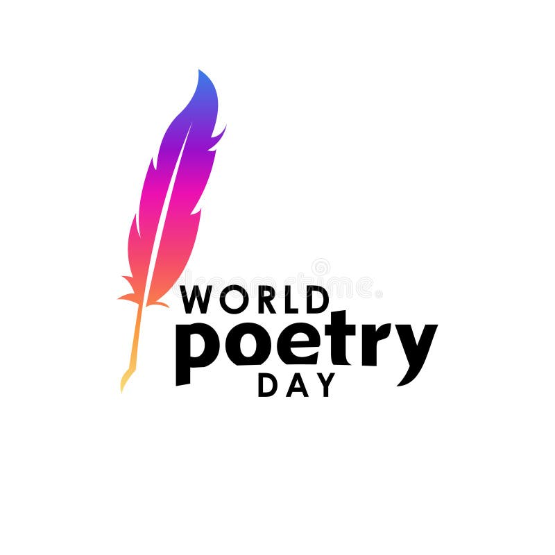 World Poetry Day Vector for Banner Print Stock Vector - Illustration of ...