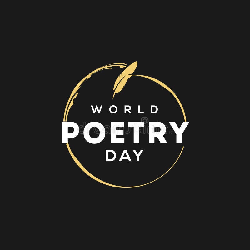 World Poetry Day Vector Design for Celebrate Moment Stock Vector ...
