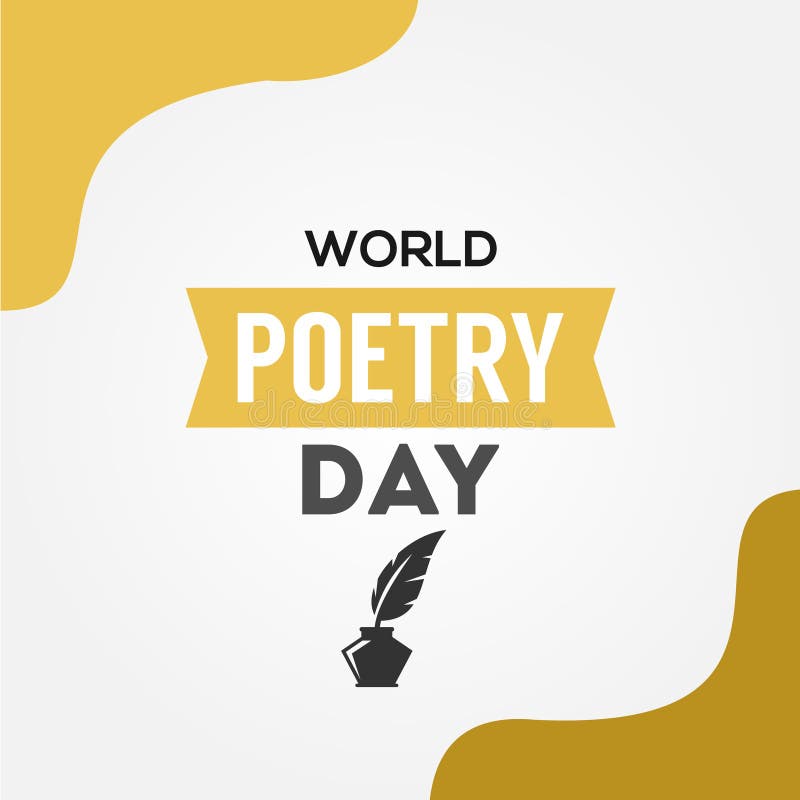 World Poetry Day Vector Design for Celebrate Moment Stock Vector ...