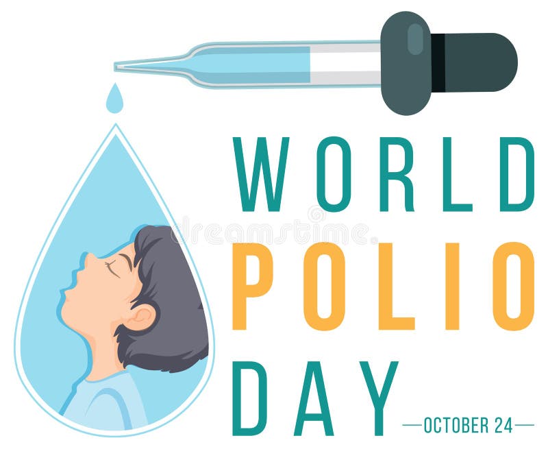 World Polio Day Occtober 24 Typography Design Stock Vector ...