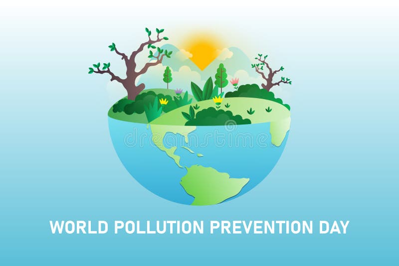 World Pollution Prevention Day Stock Vector - Illustration of concept ...