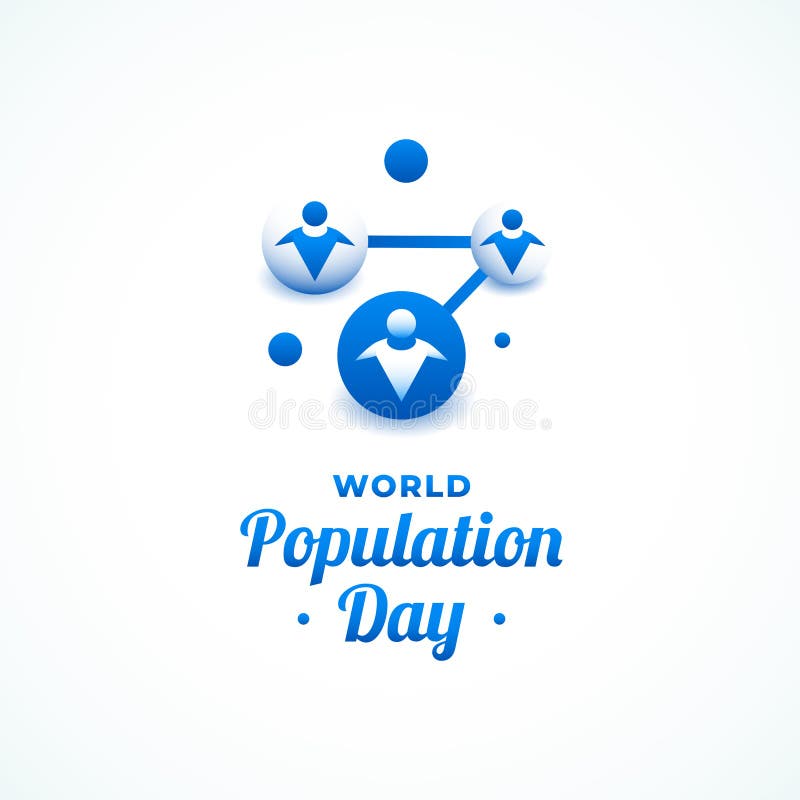 World Population Day Background Design Stock Vector - Illustration of ...