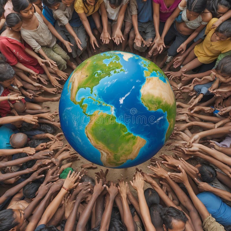 World Population Day Background Poster Banner. Stock Illustration ...