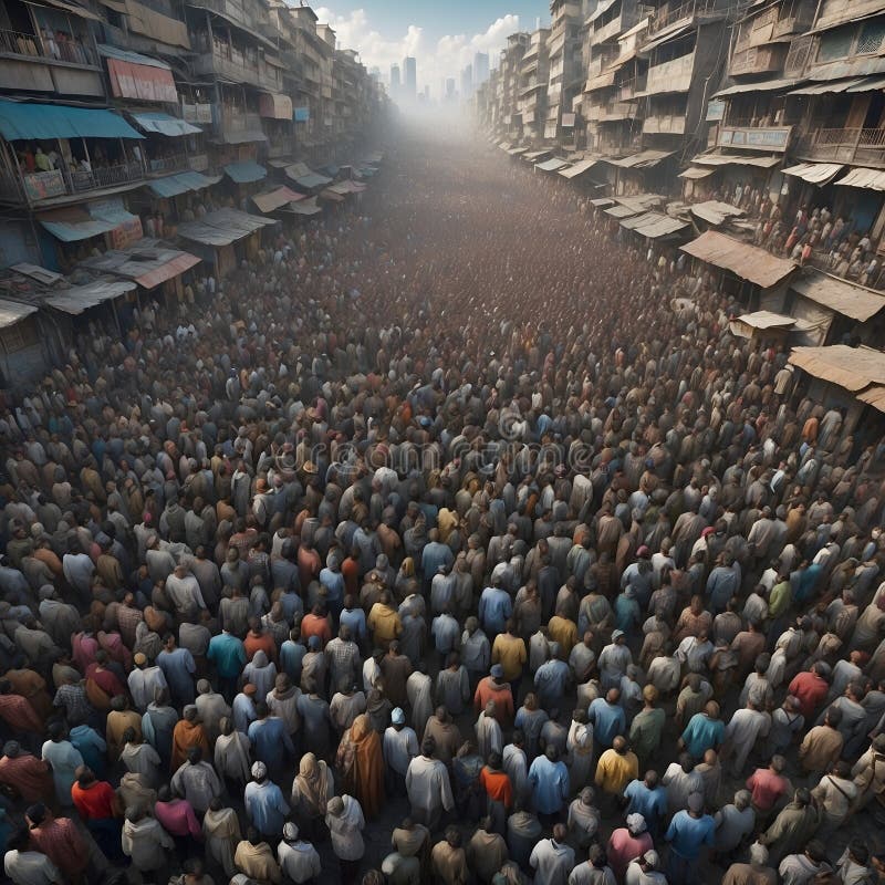 World Population Day Background Poster Banner. Stock Illustration ...