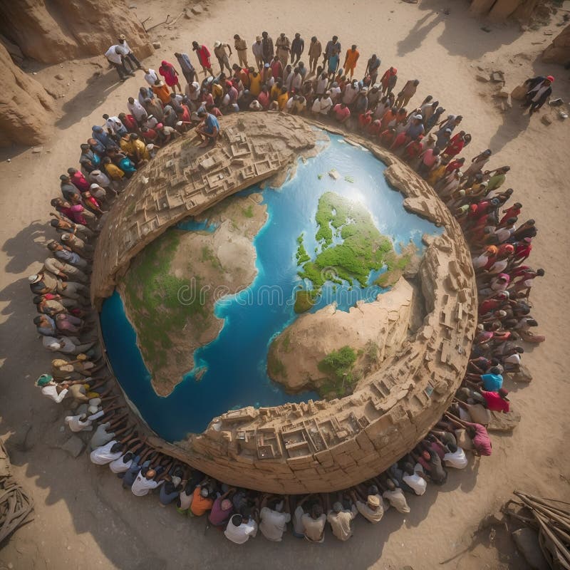 World Population Day Background Poster Banner. Stock Illustration ...