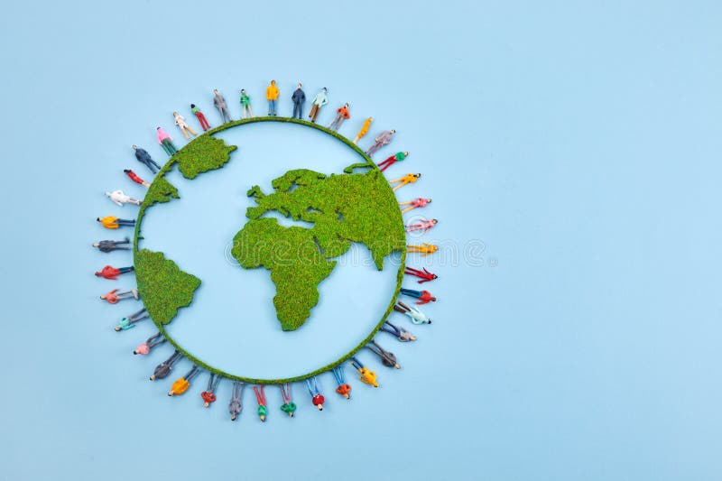 World Population Day, Creative Concept. Large and Diverse Group of ...