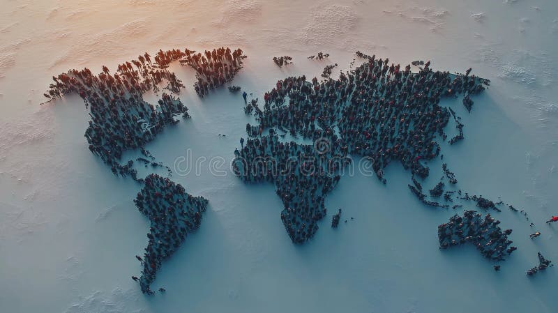 On World Population Day, a Creative Idea Depicts a Large and Diverse ...