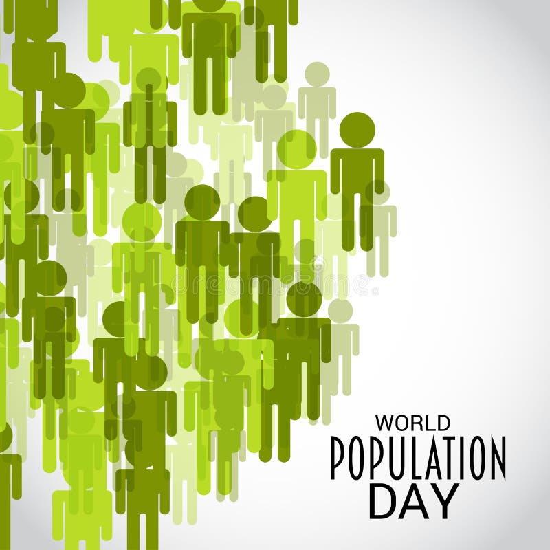World Population Day. stock illustration. Illustration of environment ...