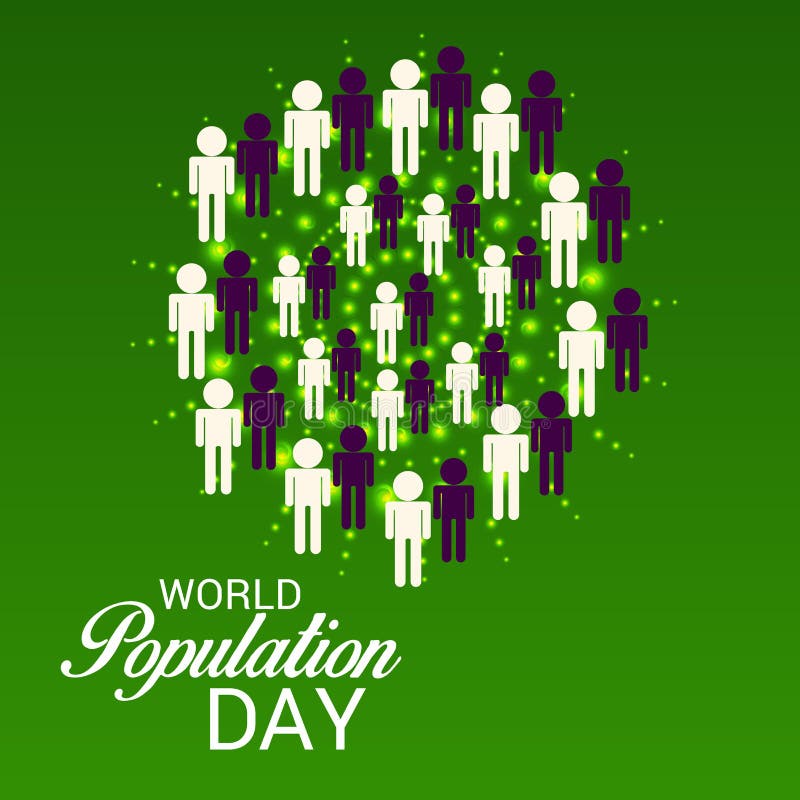 World Population Day. stock illustration. Illustration of happy - 119548964