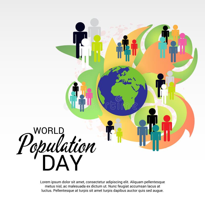 World Population Day. stock illustration. Illustration of people ...
