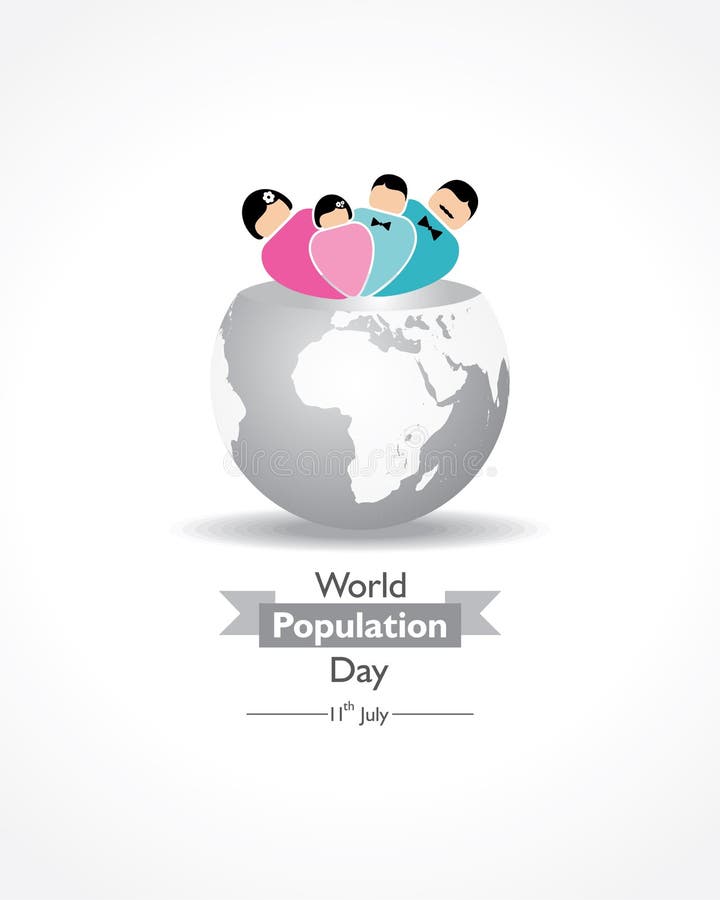 World Population Day Observed on 11th July Stock Vector - Illustration ...