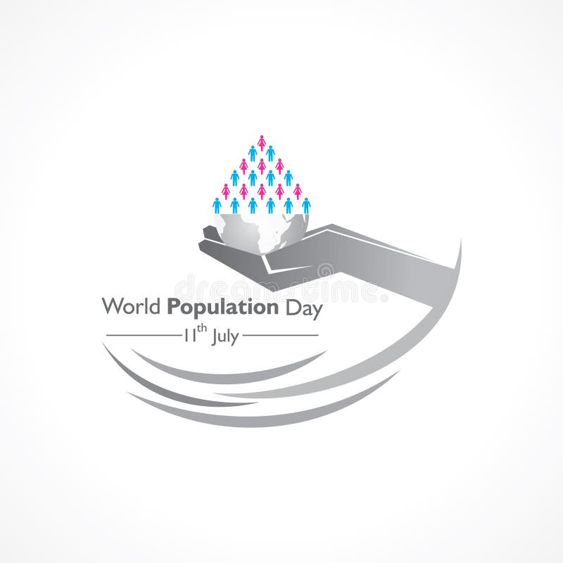 World Population Day Observed on 11th July Stock Vector - Illustration ...