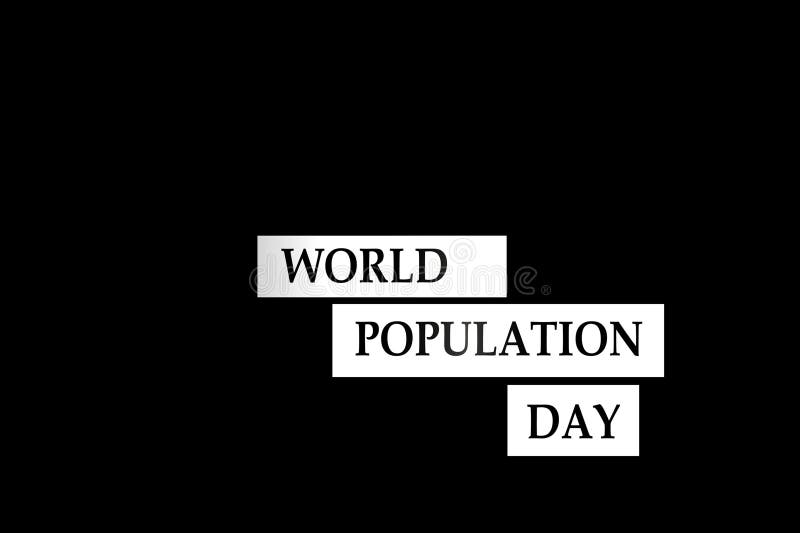 World Population Day - Text As Lower Third. Stock Illustration ...