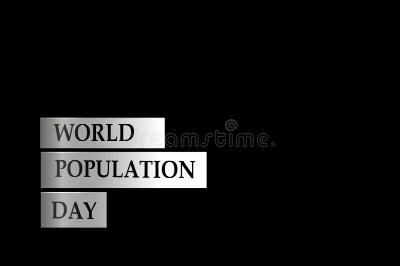 World Population Day - Text As Lower Third. Stock Illustration ...