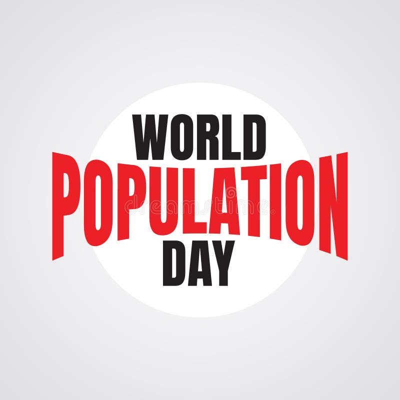 World Population Day Typography Vector Template Design. Population Day ...